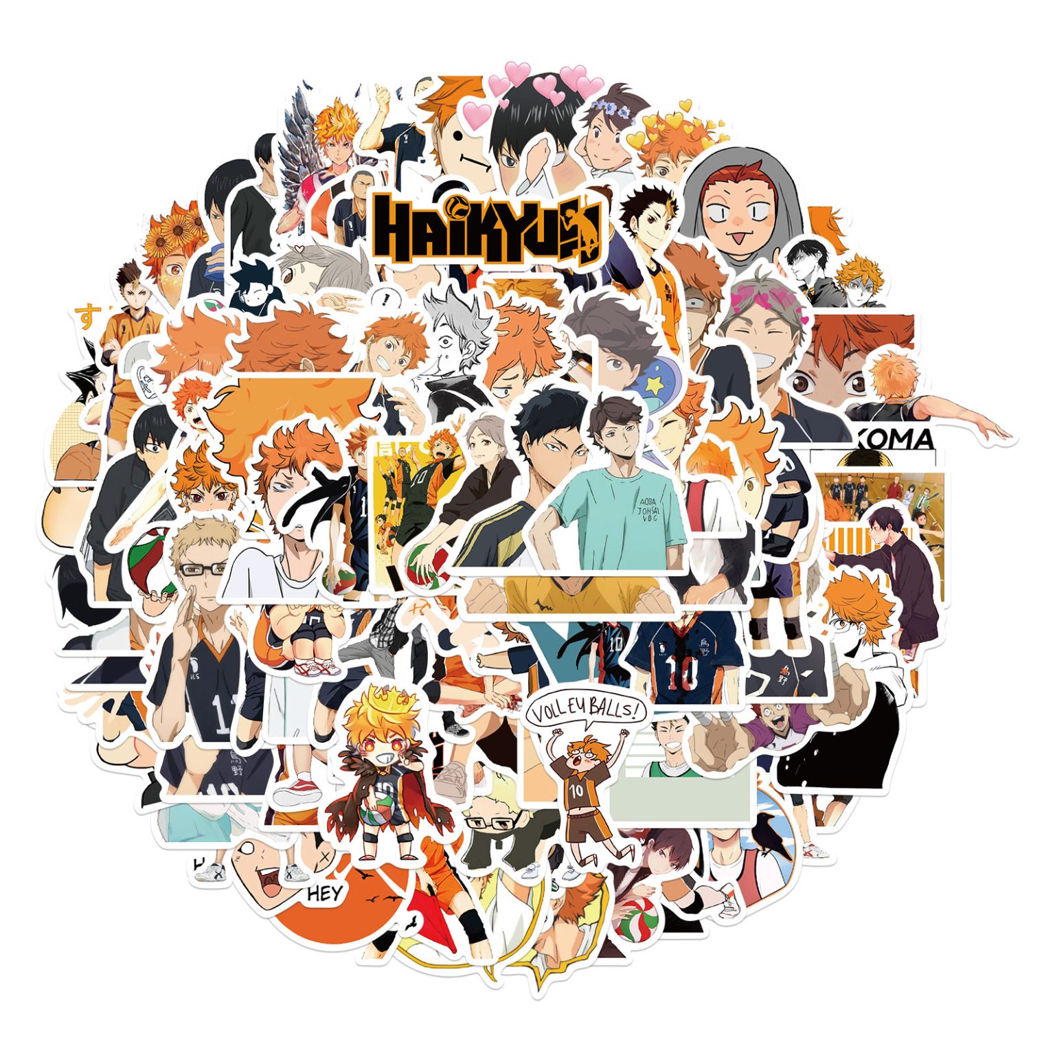 50pcs Anime Haikyuu Stickers Haikyuu Store